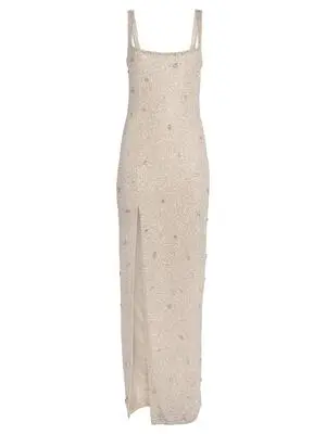 CLIO PEPPIATT Embellished Pamela Midi Dress - Ivory