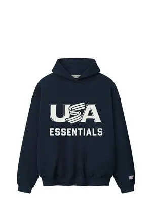 Fear Of God Usa Sport Hoodie - Blue