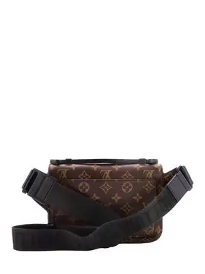 LOUIS VUITTON Lock Sling Bag Monogram Canvas - Black