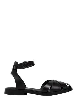 Fly London Leather Sandals With Buckle Fastening - Black