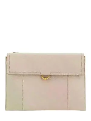 GIANNI CHIARINI Vicky Leather Clutch Bag - Neutrals