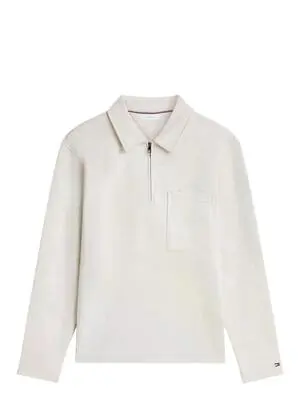 Tommy Hilfiger Quarter-zip Pocket Sweater - Neutrals