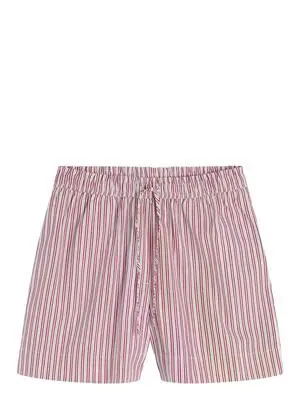 Tommy Hilfiger Vertical Stripe Drawstring Shorts - Red