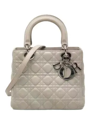 DIOR Christian Dior Lambskin Cannage Lady Dior Satchel