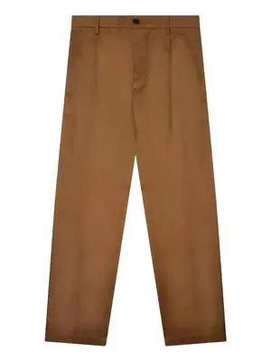 DEPARTMENT 5 Gin Pleated Straight-leg Trousers - Brown