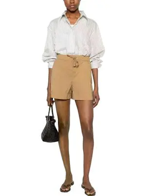 Herno Drawstring Turn-up Shorts - Brown