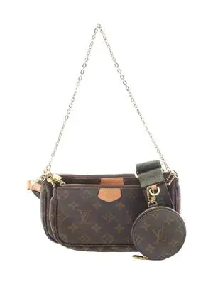 LOUIS VUITTON Monogram Canvas Pochette Accessoires Clutch Bag - Brown