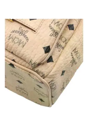 Mcm Visetos Monogram Backpack - Neutrals