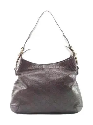 Gucci Horsebit Shoulder Bag - Brown