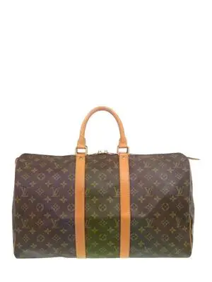 LOUIS VUITTON Keepall 45 Monogram Travel Bag - Brown