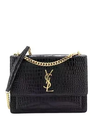 Saint Laurent Medium Sunset Bag - Black