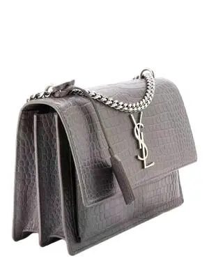 Saint Laurent Medium Sunset Bag - Grey