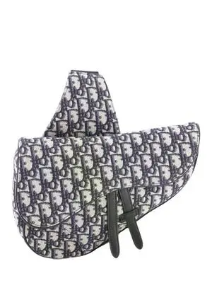 Dior Saddle Oblique Canvas Crossbody Bag - Blue