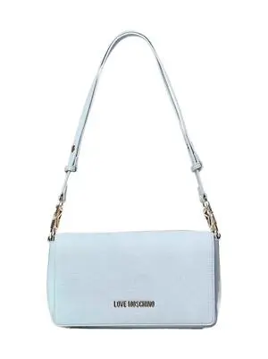 Moschino Grained Shoulder Bag - Blue