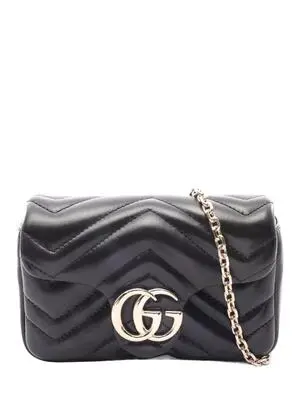 Gucci Matelassé Shoulder Bag - Black