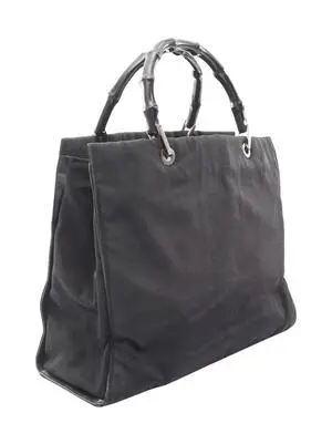 Gucci Bamboo Tote Bag - Black