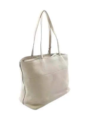 Prada Vitello Phenix Leather Tote Bag - Neutrals