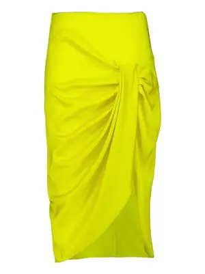 Stella McCartney Draped Midi Skirt - Yellow