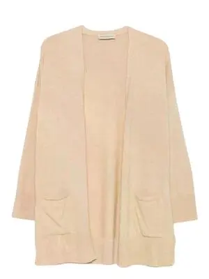 SERGIO MORETTI FIRENZE Open-front Cardigan - Neutrals