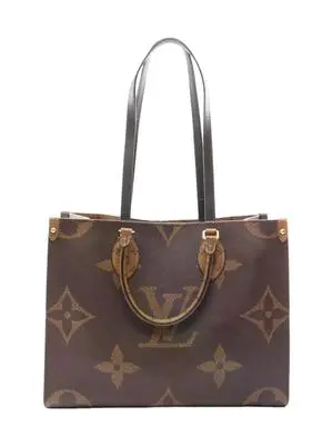 LOUIS VUITTON Monogram Canvas On-the-go Mm Tote Bag - Brown