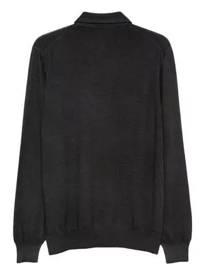 Tagliatore Bailey Long-sleeve Polo Shirt - Grey