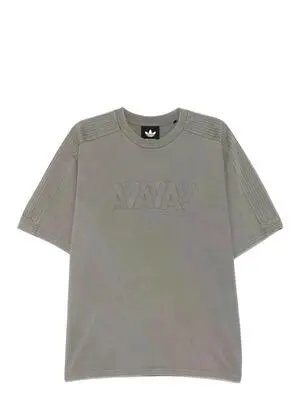 Adidas X Avavav Embossed-logo T-shirt - Grey