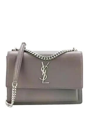 Saint Laurent Saint Laurent Sunset Medium Crossbody Bag Grey