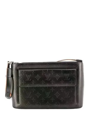 LOUIS VUITTON Monogram Vernis Mat Allston Shoulder Bag - Grey