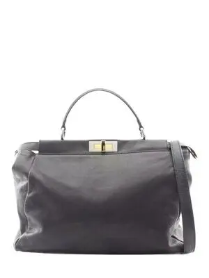 Fendi Large Peekaboo Tote Bag - Black