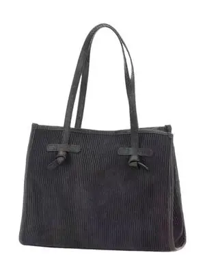 MARCELLA CLUB Marcella Ribbed Suede Tote Bag - Blue