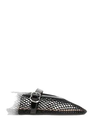Alaïa Pointed Toe Mary Jane Flats With Buckle Detail - Multicolor
