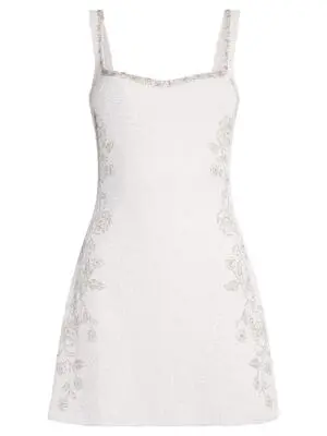 CLIO PEPPIATT Embellished Twilight Mini Dress - White