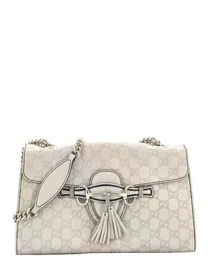 Gucci Emily Chain Flap Shoulder Bag - Neutrals