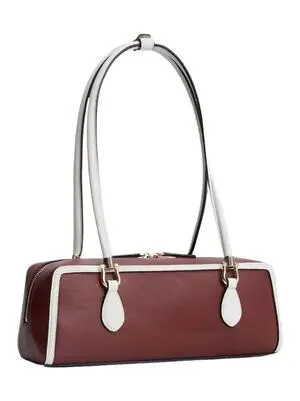 Tommy Hilfiger Grained Leather Shoulder Bag - Red
