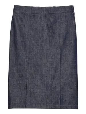 Prada Denim Midi Pencil Skirt - Blue