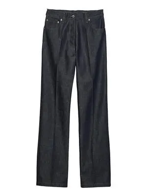 Prada Raw Denim Straight Leg Jeans - Blue