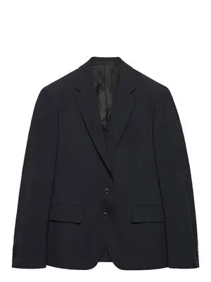 Prada Wool Single-breasted Blazer - Blue
