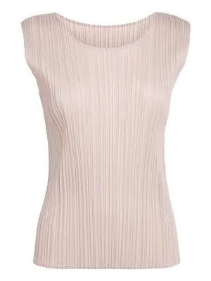 Issey Miyake Sleeveless Tank Top - Beige
