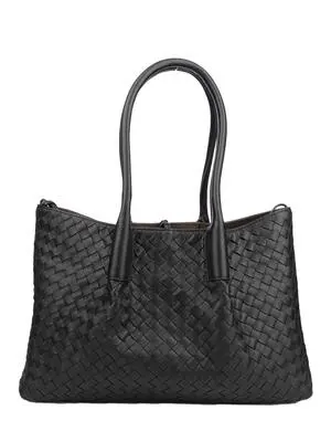 Bottega Veneta Woven Top Handle Shopper Bag - Multicolor