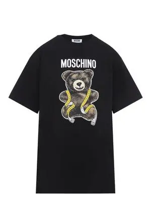 Moschino Oversized Teddy Bear Graphic T-shirt - Black