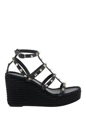 VALENTINO Valentino Garavani Rockstud Wedge Sandals