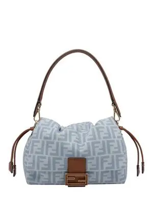Fendi Medium Mamma Baguette Crossbody Bag - Blue