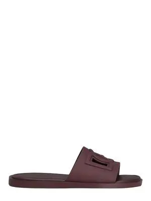 Dolce & Gabbana Dolce & Gabbana Logo Slide Sandals Red