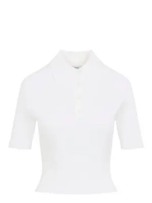 GIVENCHY Givenchy Ivory Cotton And Silk Knit Polo