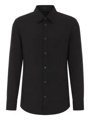 Gucci Gg Fluid Fabric Shirt - Black