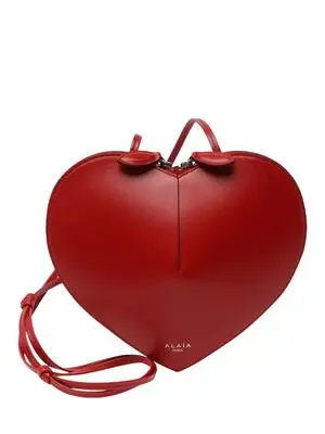 Alaïa ALAIA Le Coeur Crossbody Bag Red