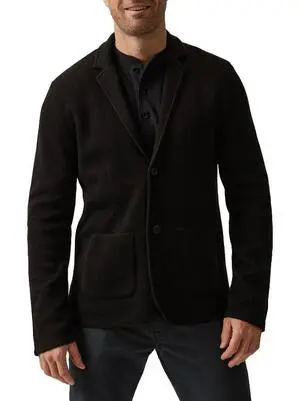 34 Heritage Double Face Cotton Blend Blazer - Black