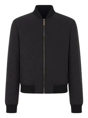 Gucci Reversible Silk Faille Zipper Jacket - Black