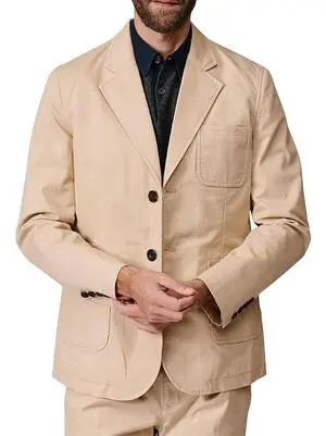 Aubin Mareham Patch Pocket Blazer - Sand