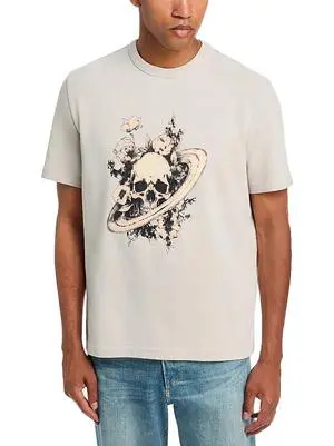 Paul Smith Floral Skull Graphic T-shirt - Grey